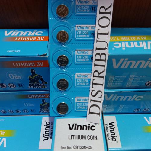 Jual Baterai Batere Kancing Bettery VINNIC Alkaline 3V CR 1220 / CR1220 - Jakarta Utara ...
