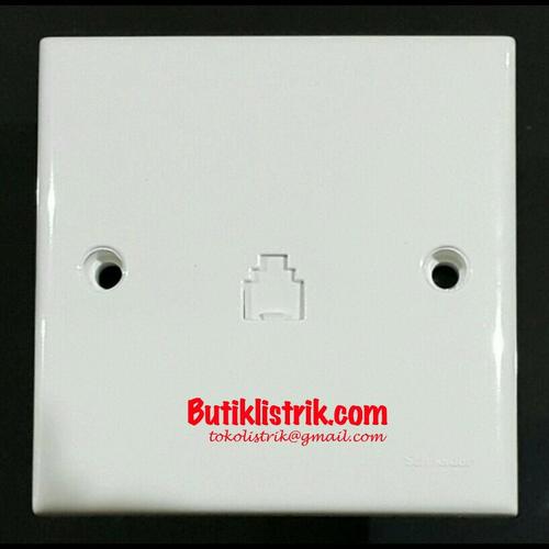 Jual Schneider Stop Kontak Telepon Outlet Telpon ET01/4 Classic Clipsal ...