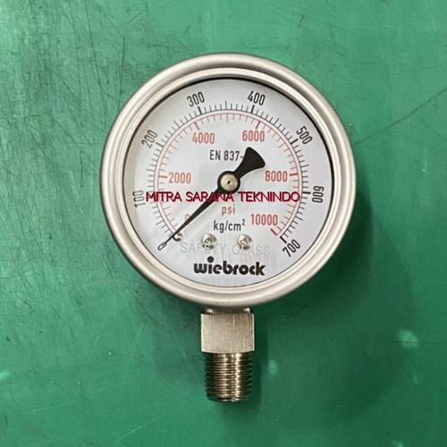 Jual Pressure Presure Gauge Raket Full Stainless 2,5 inch 700 bar 10000 psi - Jakarta Barat ...