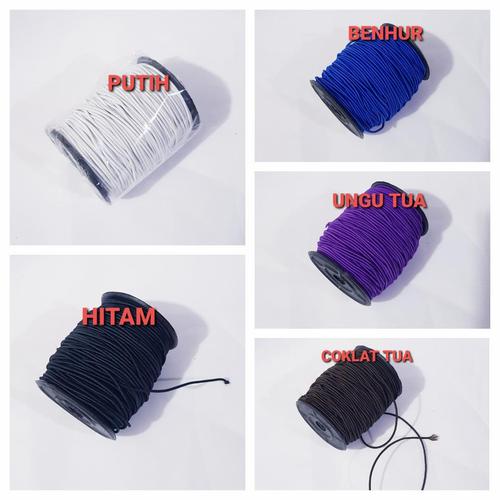 Jual TALI STRING ELASTIS DIAMETER 2MM HARGA PER 10 METER - Putih ...