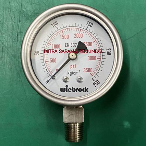 Jual Pressure /Presure Gauge Raket Full Stainless 2,5 inch 250 bar 3500 psi - Jakarta Barat ...
