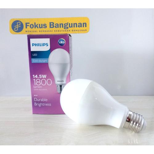 Jual Balon Lampu LED Philips 14,5 WATT PUTIH - LED Cool Daylight Bulb ...