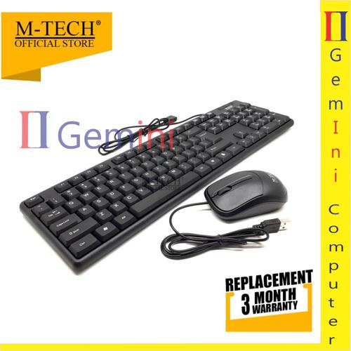 Jual M-Tech Original Keyboard Combo Mouse STK-05 WIRED USB - Kota ...