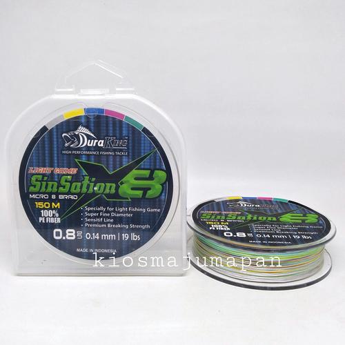 Jual PE DURAKING SINSATION x8 0.4 0.6 0.8 150M _ Senar Pancing Duraking ...