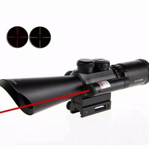 Jual Teleskop senapan angin M8 sudah termasuk laser teleskop - Kota ...