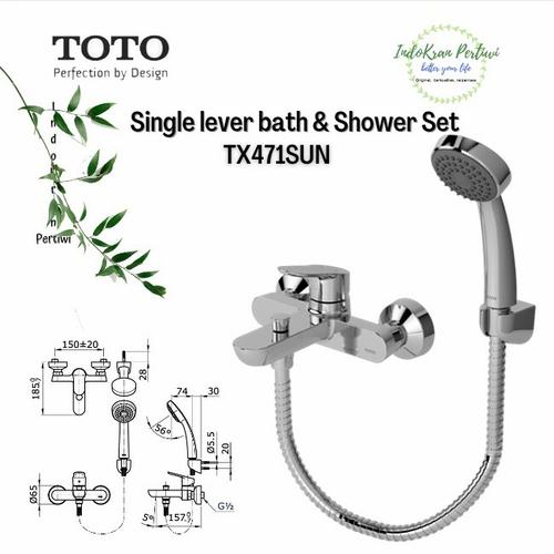 Jual Shower mandi Set TOTO TX471SUN (hot & cold water) & Kran Bath ...