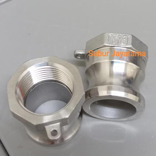 Jual Camlock Quick Coupling Stainless A 3/4 " inchi A75 Male - Jakarta ...