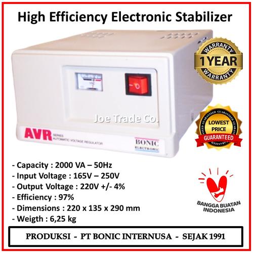 Jual AVR BONIC M 2000 Stabilizer Listrik Stavolt - Jakarta Barat - Joe ...