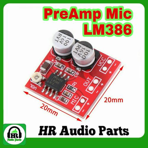 Jual PreAmp Mic LM386 Mini Amplifier Headphone 5V - 12V Penguat ...