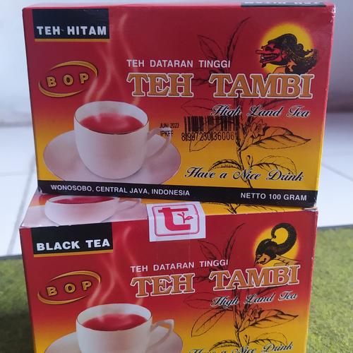 Jual Teh Tambi | Teh hitam Cakil (BOP) 100 gr (kemasan baru) - Kab ...