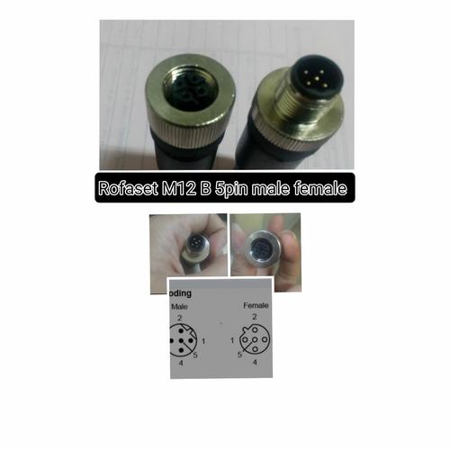 Jual socket,connector M12,B coded Male+Female 3,4&5pin - Jakarta Barat ...