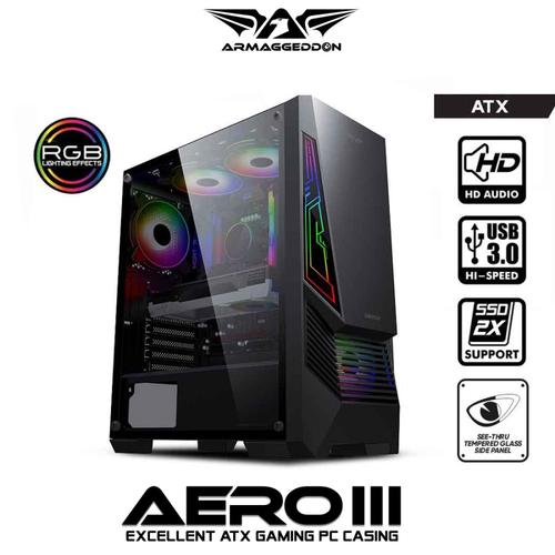 Promo Armageddon Aero III - ATX Gaming Case Cicil 0% 3x - Jakarta Pusat ...