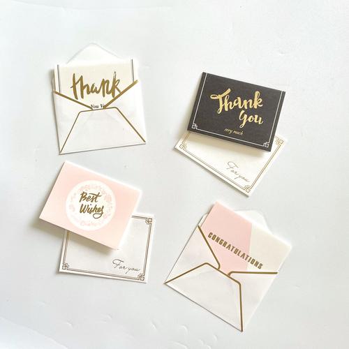 Jual Kartu Ucapan Kosong Blank Greeting Card Thank You Terima Kasih ...