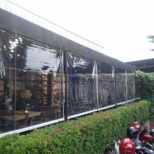 Jual Tirai Outdoor Tirai PVC Clear Anti Tampias Hujan - Jakarta Utara ...