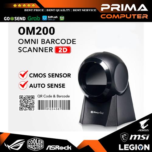 Jual Omni Barcode Scanner OM200 BLUEPRINT 2D Auto Scan, QR code ...