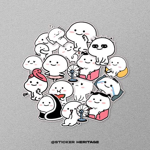 Jual STICKER PENTOL | STIKER TUMBLER HP | STICKER HELM BUKU JOURNAL ...