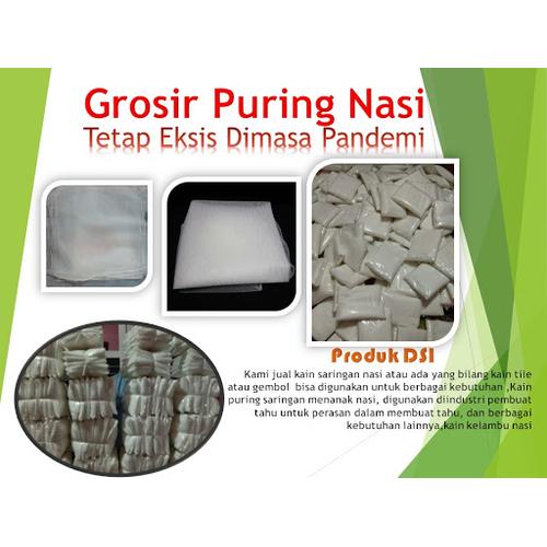 Jual SK - 1 LEMBAR 65X65CM Kain Puring Nasi / Saringan Tahu Kukusan ...