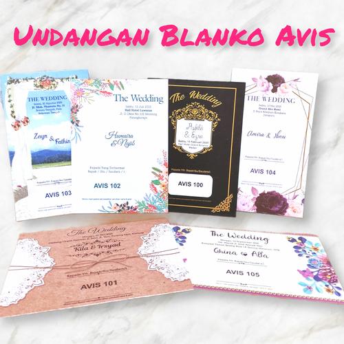 Jual Cetak Undangan Pernikahan Murah Avis 100-102 - Komplit 101 - Kota ...