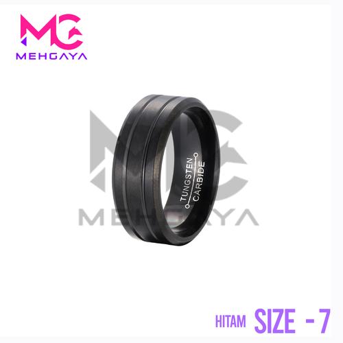Jual Cincin Tungsten Carbide Armor Full Black - 7 - Kab. Bandung - Mehgaya | Tokopedia