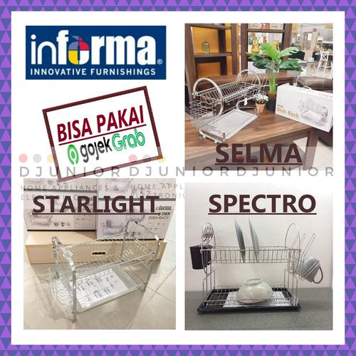 Jual INFORMA - DISH RACK 2 TIER / RAK PENGERING PIRING 2 SUSUN - Kota ...