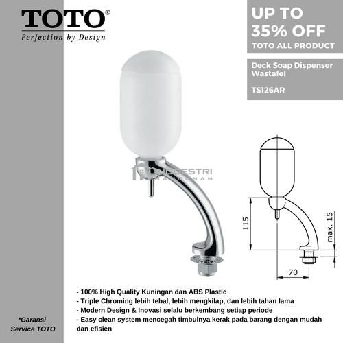 Promo Tempat Sabun Cair Wastafel TOTO TS126AR / Dispenser Sabun Cair ...