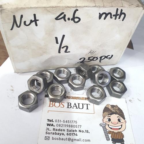 Jual Mur Besi 4.6 MENTAH 1/2 - Kota Surabaya - Bos Baut | Tokopedia