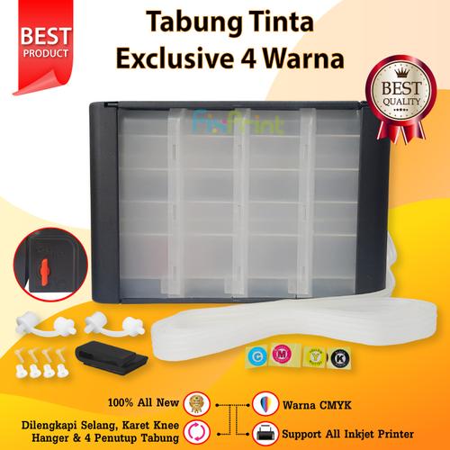 Jual Tabung infus 4 warna Box Hitam Printer Canon HP Epson - Jakarta ...