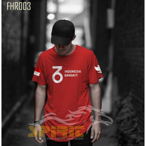 Jual T-Shirt INDONESIA BANGKIT Kaos 17 Agustus HUT INDONESIA 76 Tahun ...