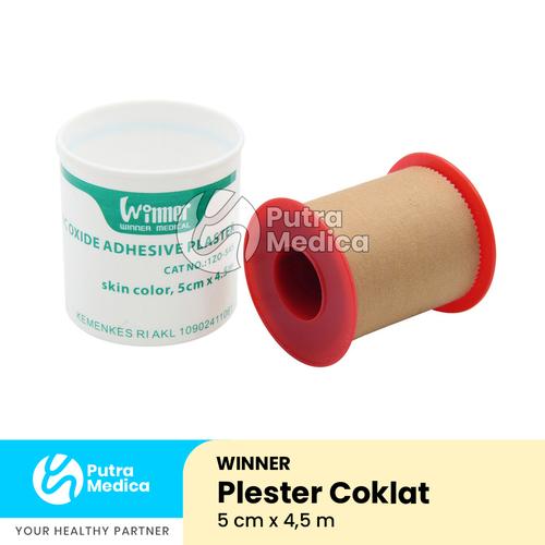 Jual Winner Plester Coklat Roll 5cm x 4,5m / Plaster Perekat Penutup ...