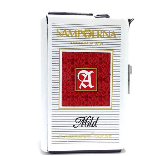 Jual Tempat Kotak Rokok Matches Unik Motif Sampoerna Mild - White ...