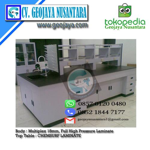 Jual Meja Laboratorium Tengah / Island Bench Top Table Chemsurf MLT-1 ...