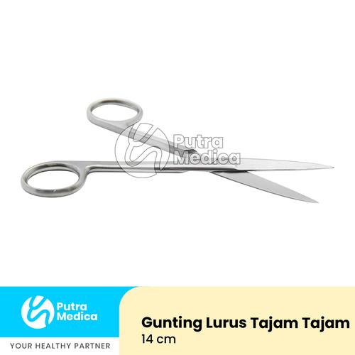 Jual Gunting Jaringan [Lurus Tajam Tajam] 14cm / Gunting Bedah Operasi ...