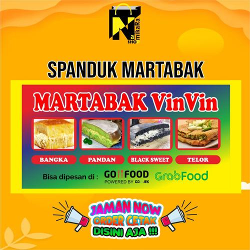 Jual SPANDUK BANNER BACKDROP MARTABAK LEZAT UKURAN 2,5MX1M TERMURAH ...