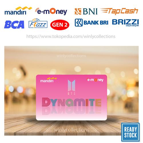 Jual Kartu Emoney Mandiri Design Kpop BTS DYNAMITE CARD LOGO - 1 SISI ...
