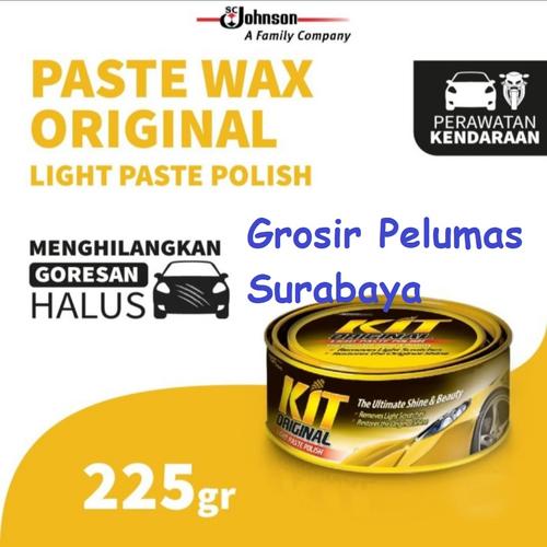 Jual Kit kaleng Kuning Original paste wax 225gr light paste polish car ...