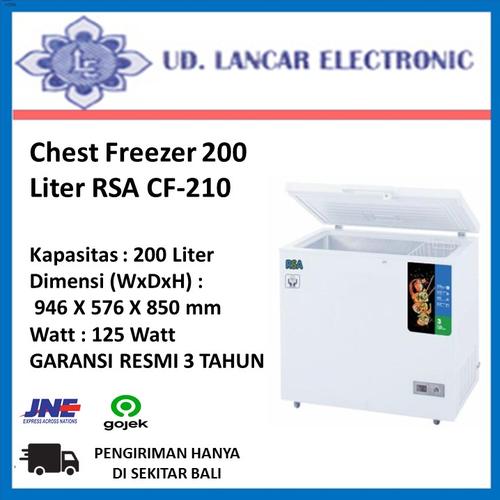 Jual Chest Freezer RSA 200 Liter CF-210 - Kota Denpasar - LANCAR ...