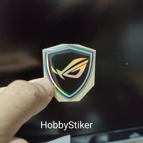 Jual Stiker emblem asus rog republic of gamer rainbow untuk laptop pc ...
