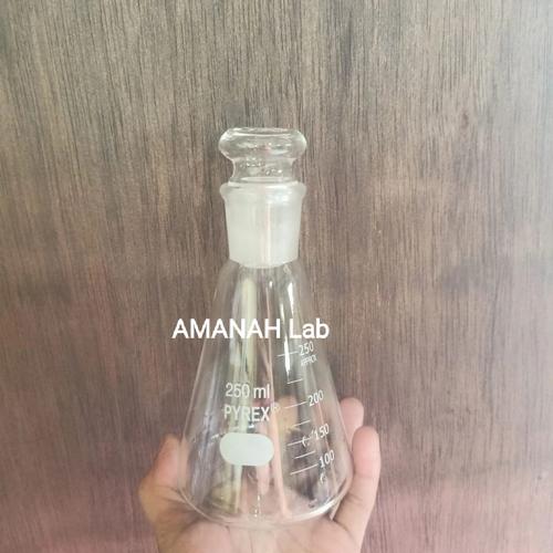 Jual Erlenmeyer 250ml dengan tutup stopper PYREX - Kab. Purbalingga ...