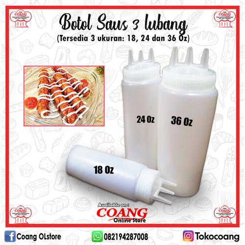 Jual BOTOL SAUS 3 LUBANG - UKURAN 24 OZ - Kota Makassar - Toko Coang ...