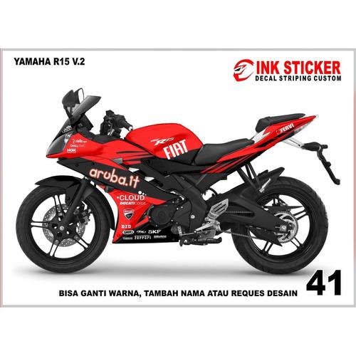 Jual Decal Stiker Motor Yamaha R15 V2 Full Body Modifikasi 41 - Kota ...