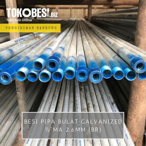 Jual Besi Pipa Bulat Galvanized ½" ma 2.6mm (br) - Kota Bandung - Teguh tokobesi | Tokopedia