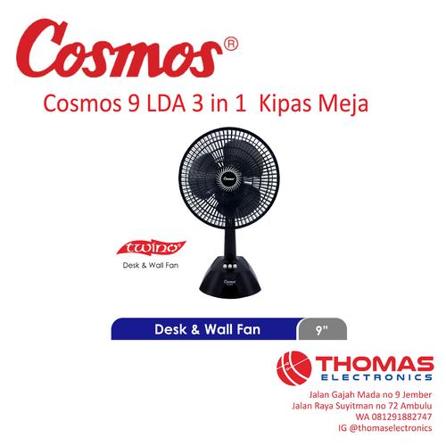 Jual Kipas Angin Meja COSMOS 9LDA / Desk Fan Cosmos 9 LDA TWINO 2in1 9 ...