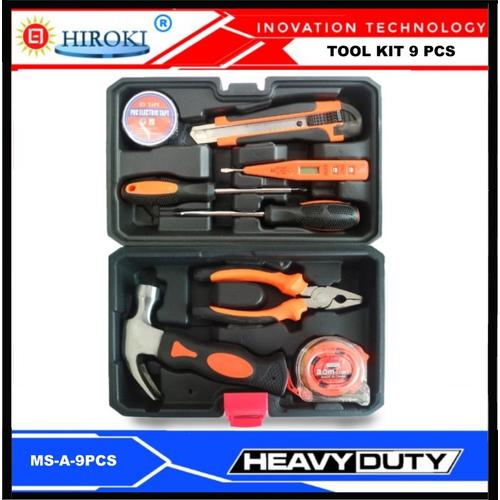 Jual HIROKI PREMIUM TOOLKIT 9 IN 1 TOOLSET TOOL SET KIT BOX LENGKAP ...
