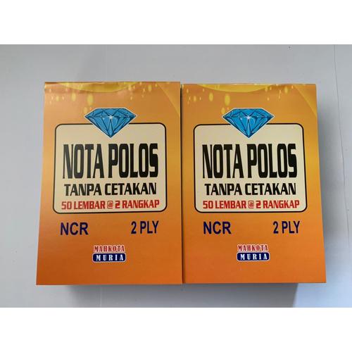 Jual NOTA POLOS, NOTA NCR 2 PLY, NOTA TANPA CETAKAN, NOTA KECIL UKURAN ...