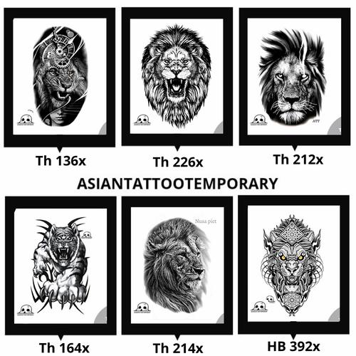 Jual tatto ANTI AIR temporary/tato MACAN ORI/tato tubuh ukuran 14x19cm ...