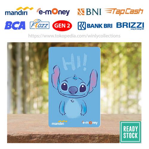 Jual Kartu Etoll Mandiri Emoney Hi Stitch Disney Lucu Saldo 30 Rb - 1 ...