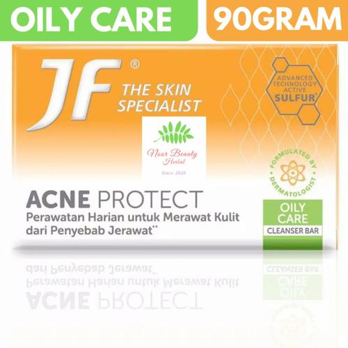 Jual JF SULFUR Acne Protect Oily Care Cleanser Bar Sabun Kulit ...