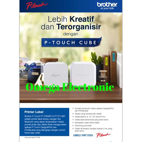 Jual RESMI Brother Label Printer PT-P710BT P Touch Cube Label Maker ...