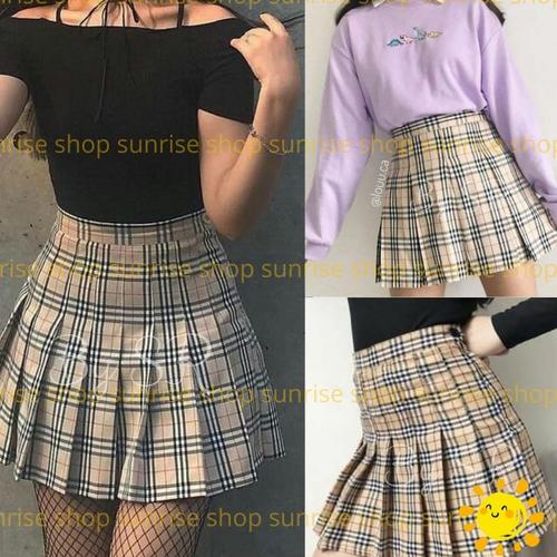 Jual ROK TENIS ROK MINI KOREA TENNIS SKIRT KOTAK KOTAK TARTAN SKIRT ...