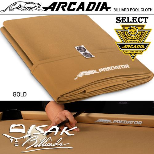Jual Predator Arcadia Select | Gold Table Cloth Kain Laken Meja Pool ...